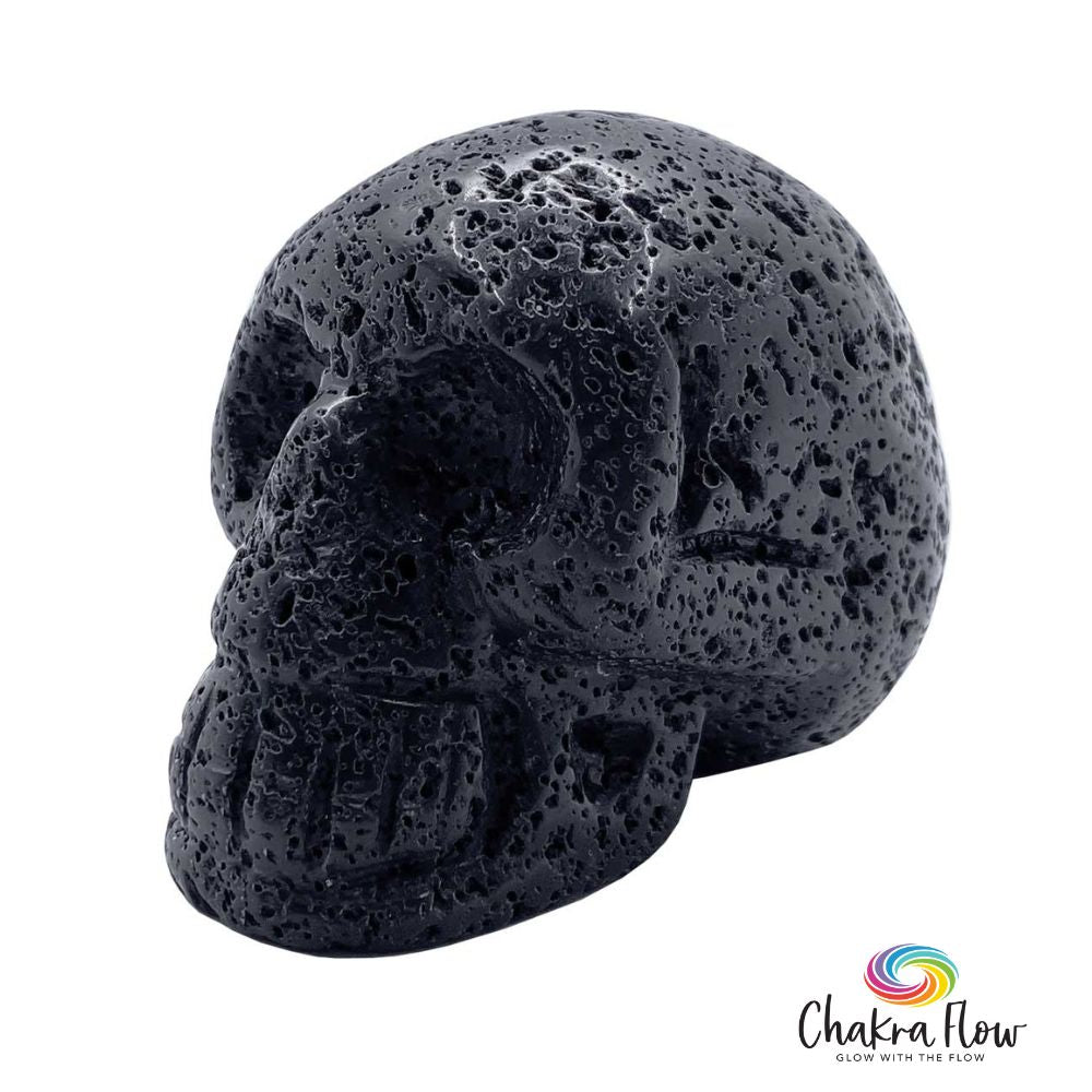 Lava Stone Skull | Chakra Flow